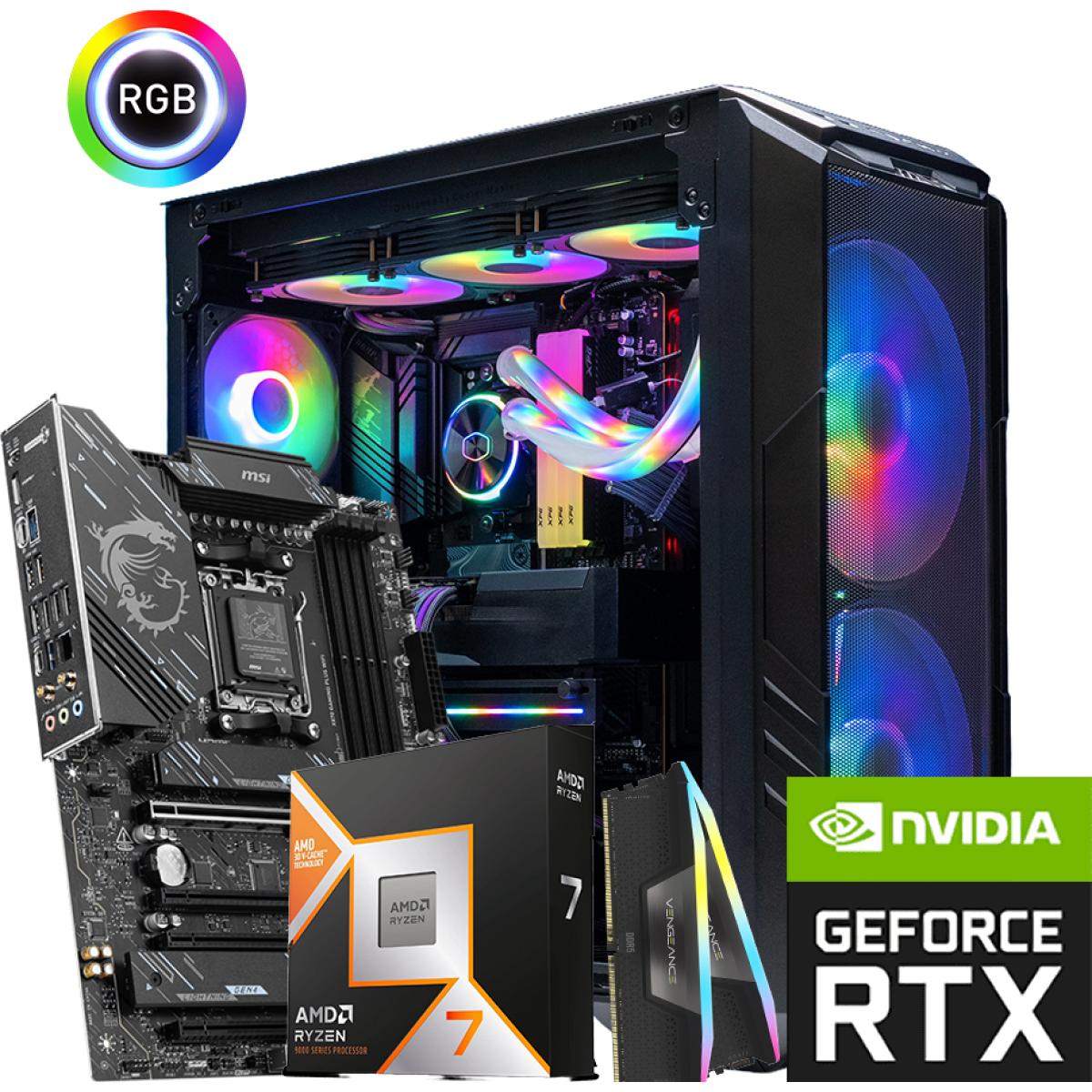 AMD RYZEN 7 9800X3D // RTX 5080 16GB // 64GB RAM PC Build