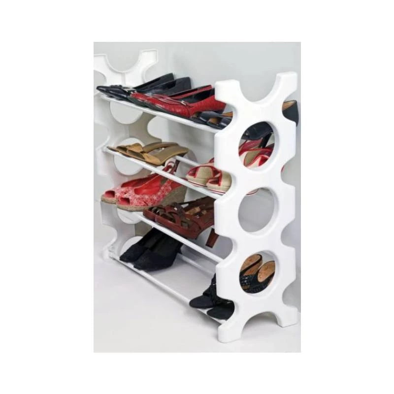 Primanova White Shoe Rack – Sleek & Space-Saving Organizer