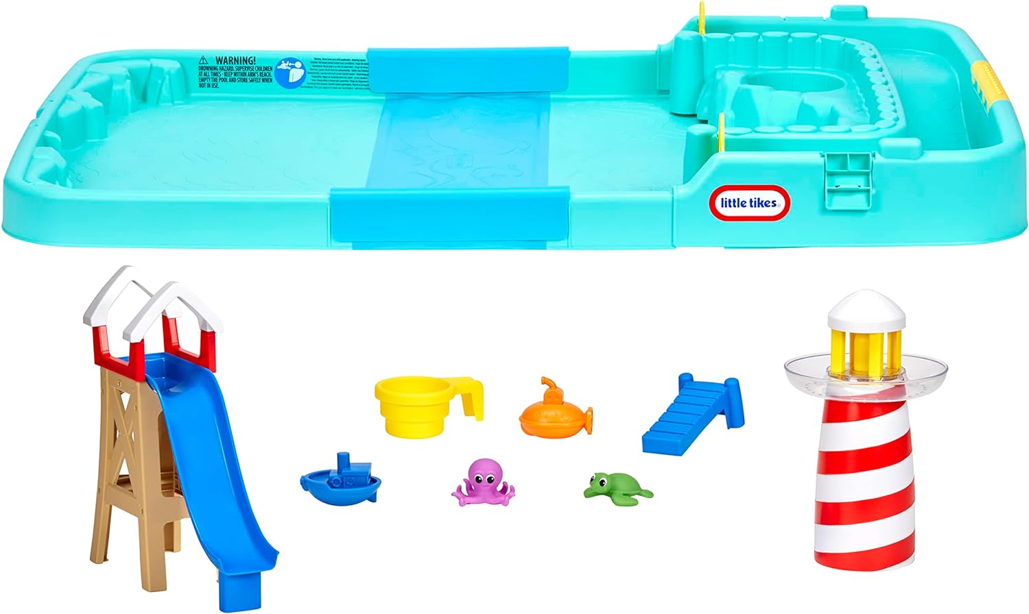 Little Tikes Splash Beach Water Table Splash Pad for Kids, Boys, Girls
