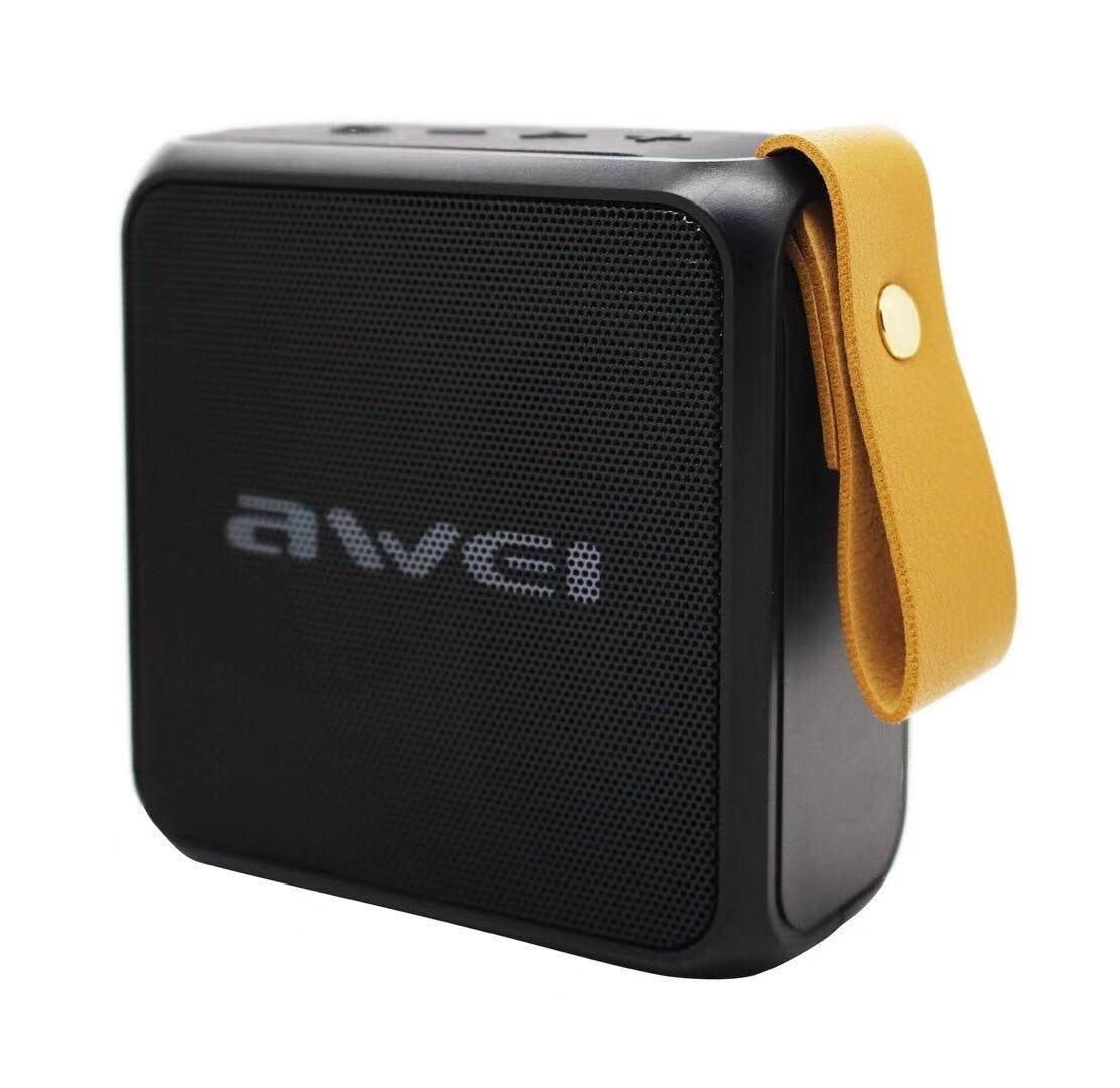 Awei Mini Portable Outdoor Waterproof Bluetooth Wireless Speaker - Bla