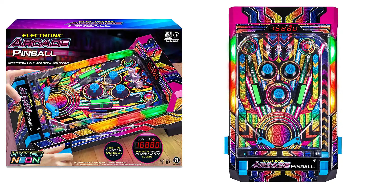 Ambassador Electronic Arcade Pinball (Hyper Neon Series)