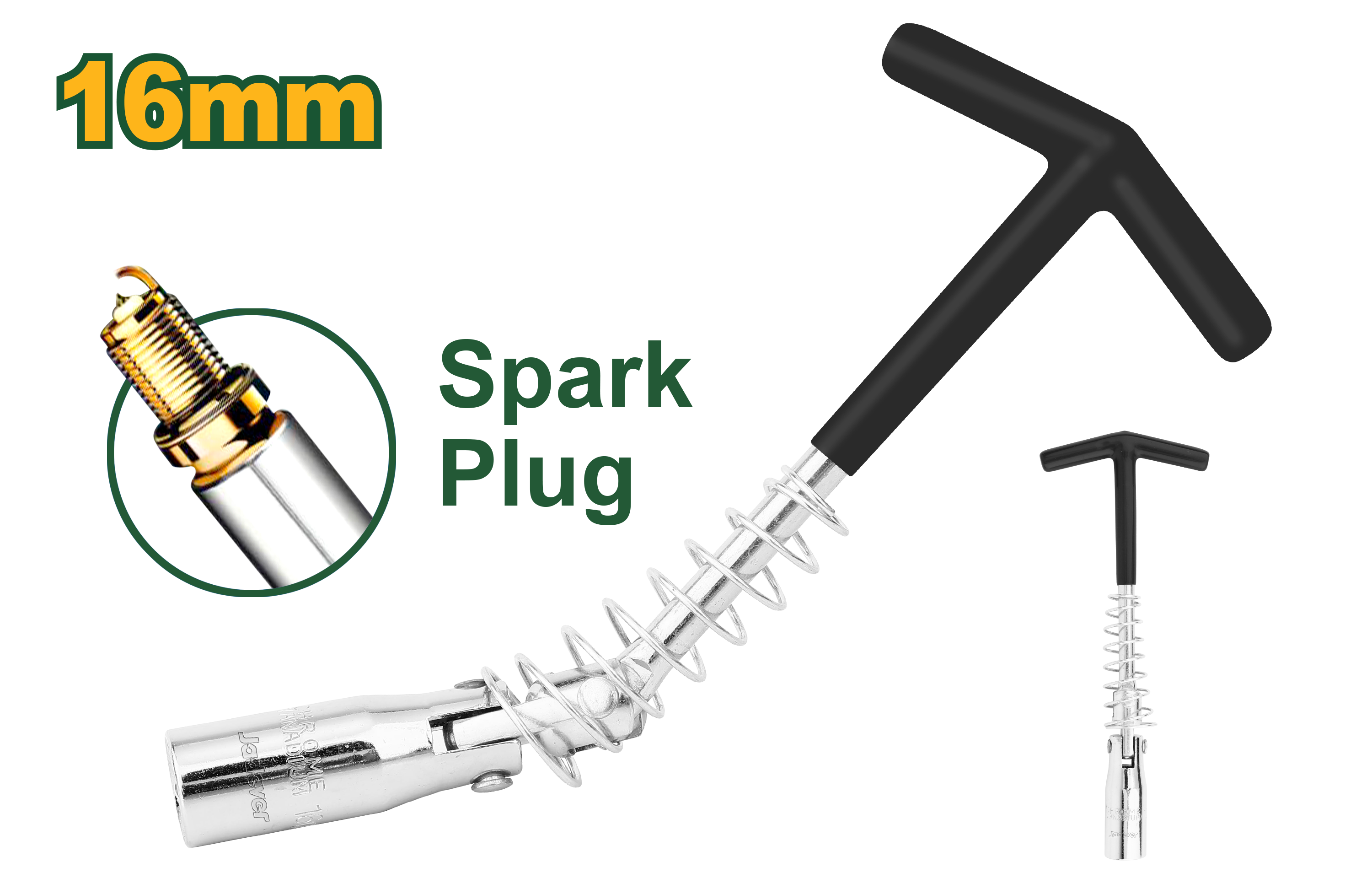 Jadever 16mm Spark Plug Box Wrench Durable & Flexible