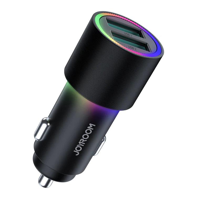 Joyroom JR CL10 Dual USB Car Charger Fast 4.8A Charging