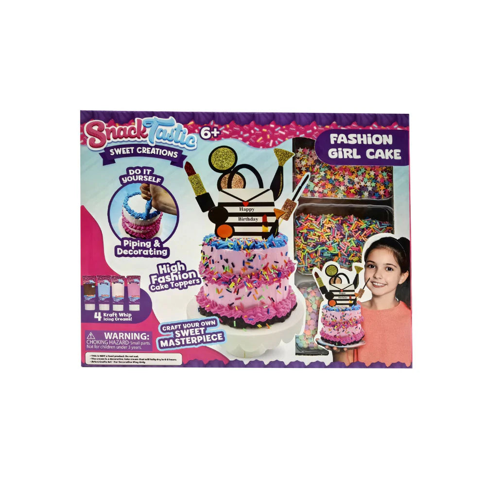 Snack Tastic Fabulous Fashion Cake Decorating Kit for Girls Ages 6+