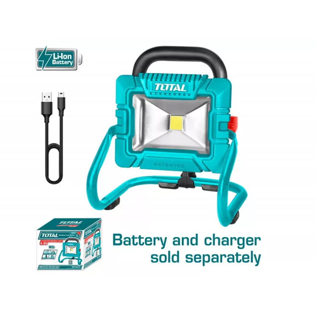 TOTAL 3.6V Rechargeable Flashlight Portable & Adjustable