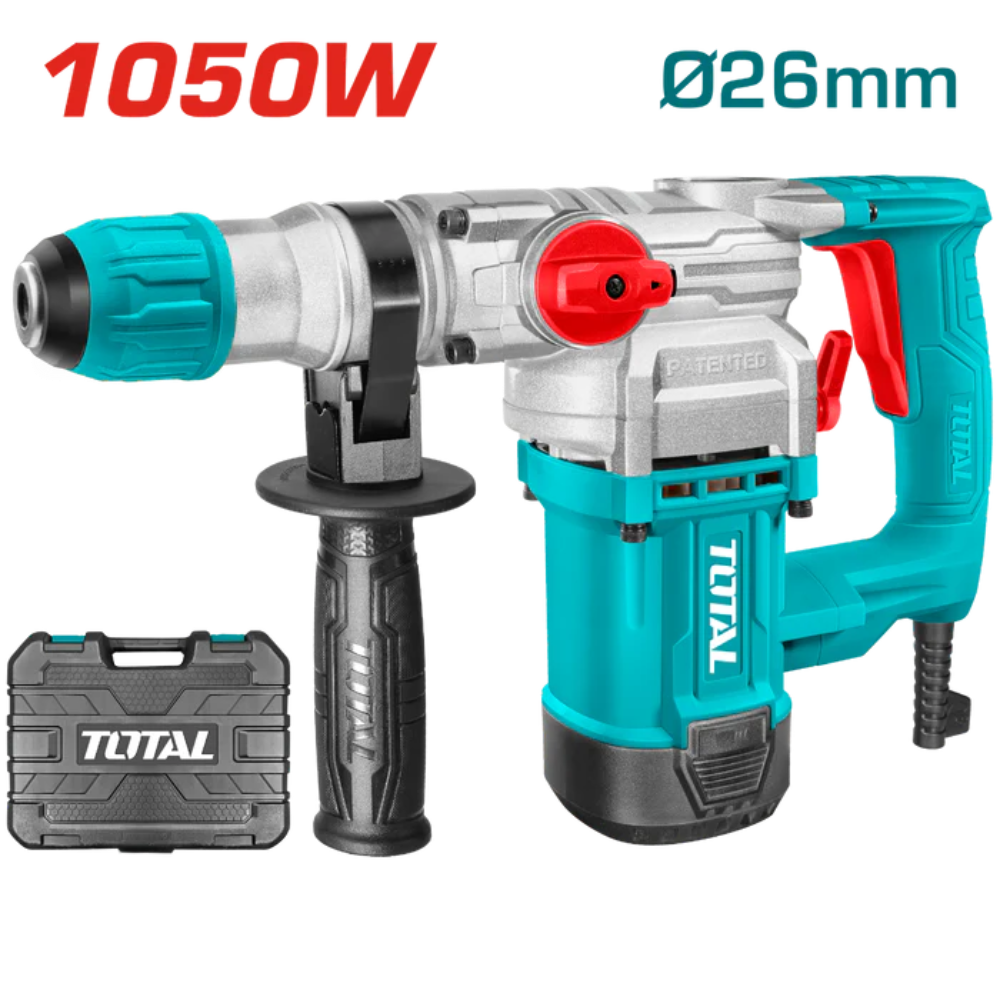 Total 1050W 26mm Rotary Hammer High Power & Precision