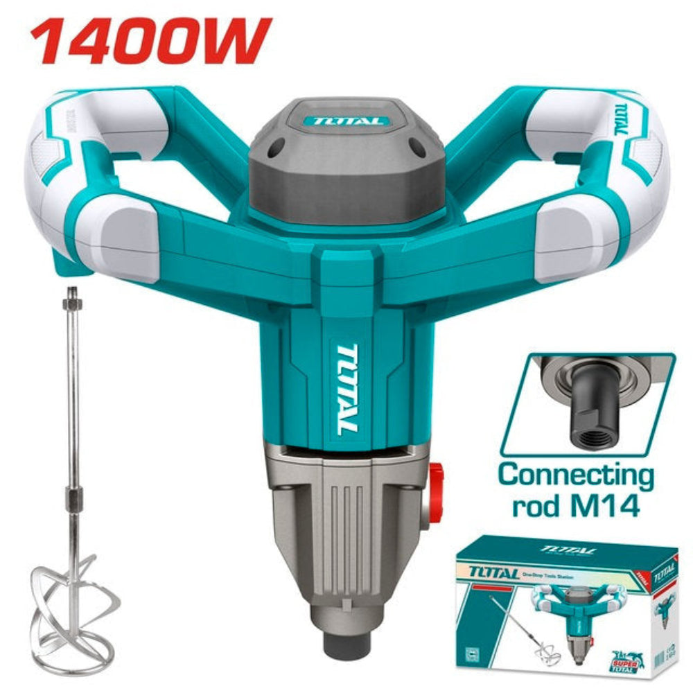 Total 1400W Mixer Drill Powerful Mixing Tool for Paint