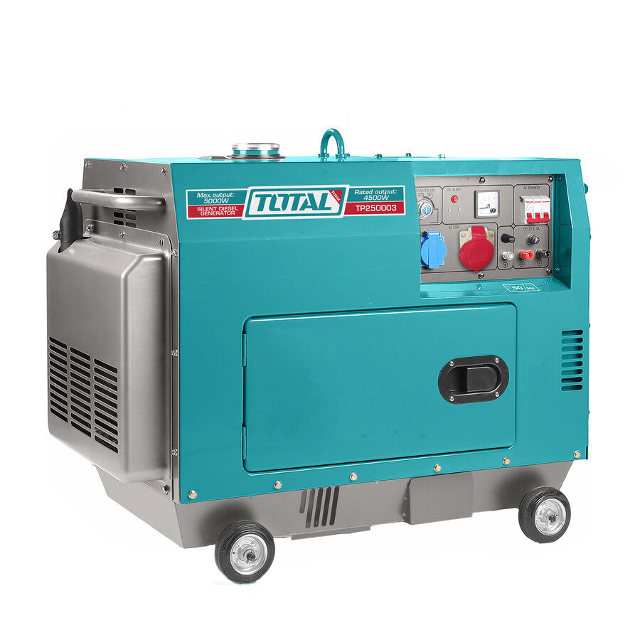 Total 5KW Silent Diesel Generator 3 Phase with Cooling