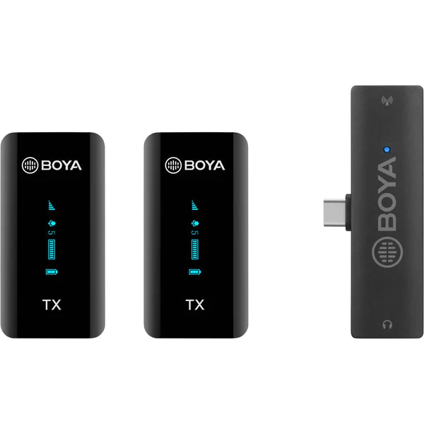 BOYA BY-XM6-S6 Dual Wireless Mic – Type-C + 3.5mm Receiver