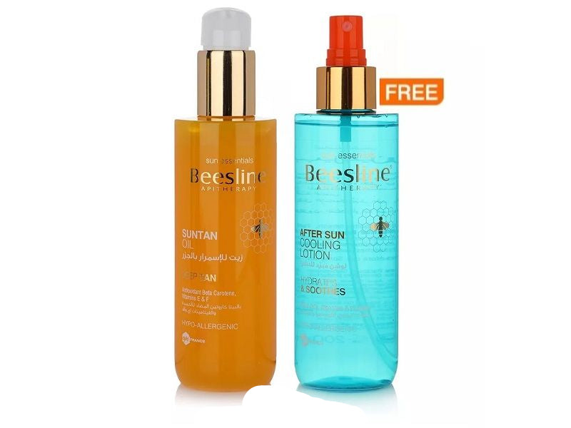 Beesline Carrot Tanning Oil SPF10 + After Sun Lotion Combo
