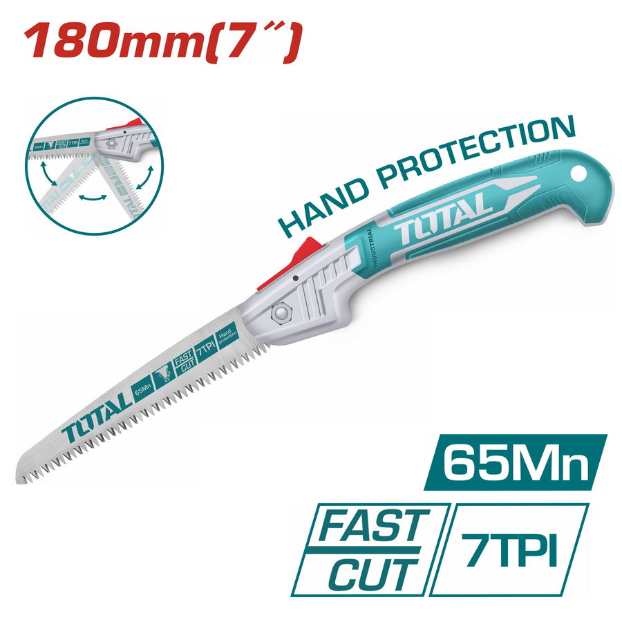 Total 7" Folding Saw – Comfortable and Precise Cutting Tool
