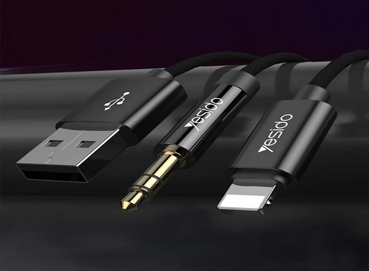 YESIDO AUX Adapter Lightning To 3.5MM Charging & Listening YAU-18